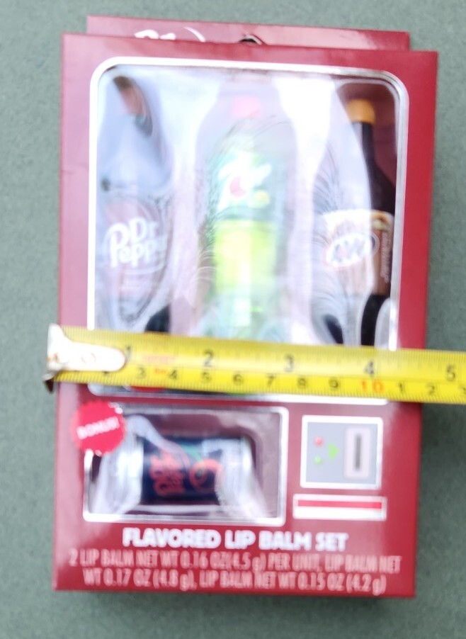Dr. Pepper - Flavor Lip Balm Set - 4 Lip Balms - Dr. Pepper / 7UP / AW ...