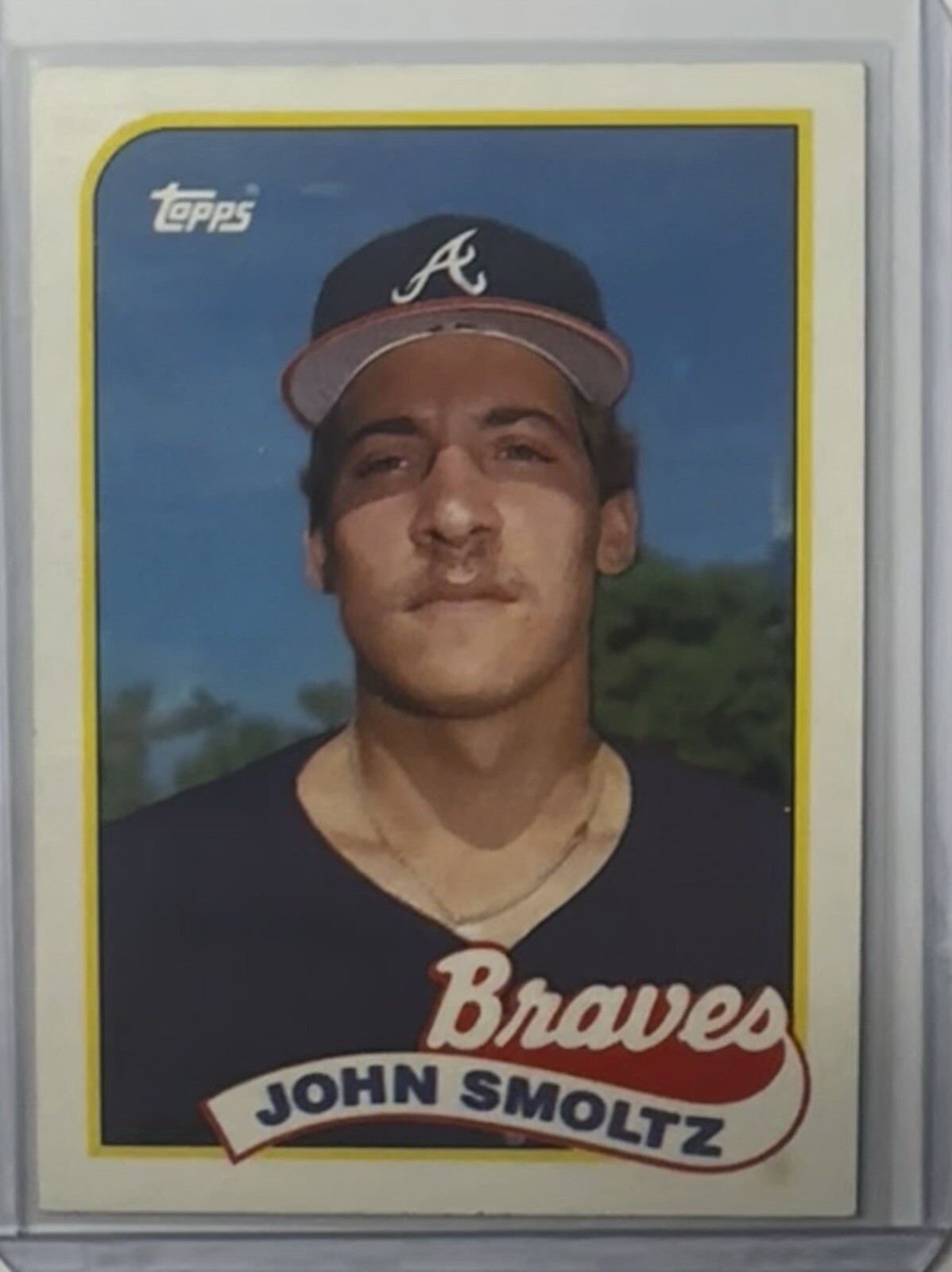 1989 Topps #382 John Smoltz Rookie Atlanta Braves RC Card | eBay