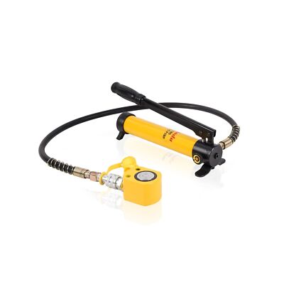 10T Low Profile Hydraulic Cylinder Ram Jack Kit FPY-10 0.43" Stroke ...
