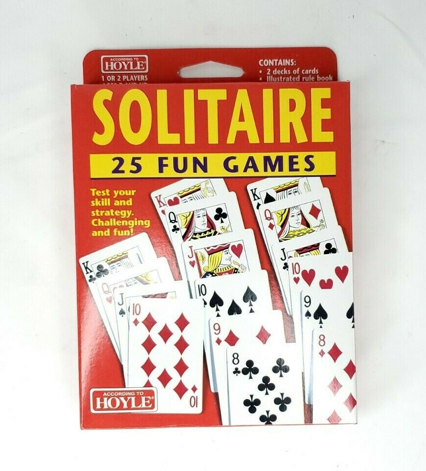 Vintage According to Hoyle Solitaire 25 Fun Games With 2 Decks Of Cards ...
