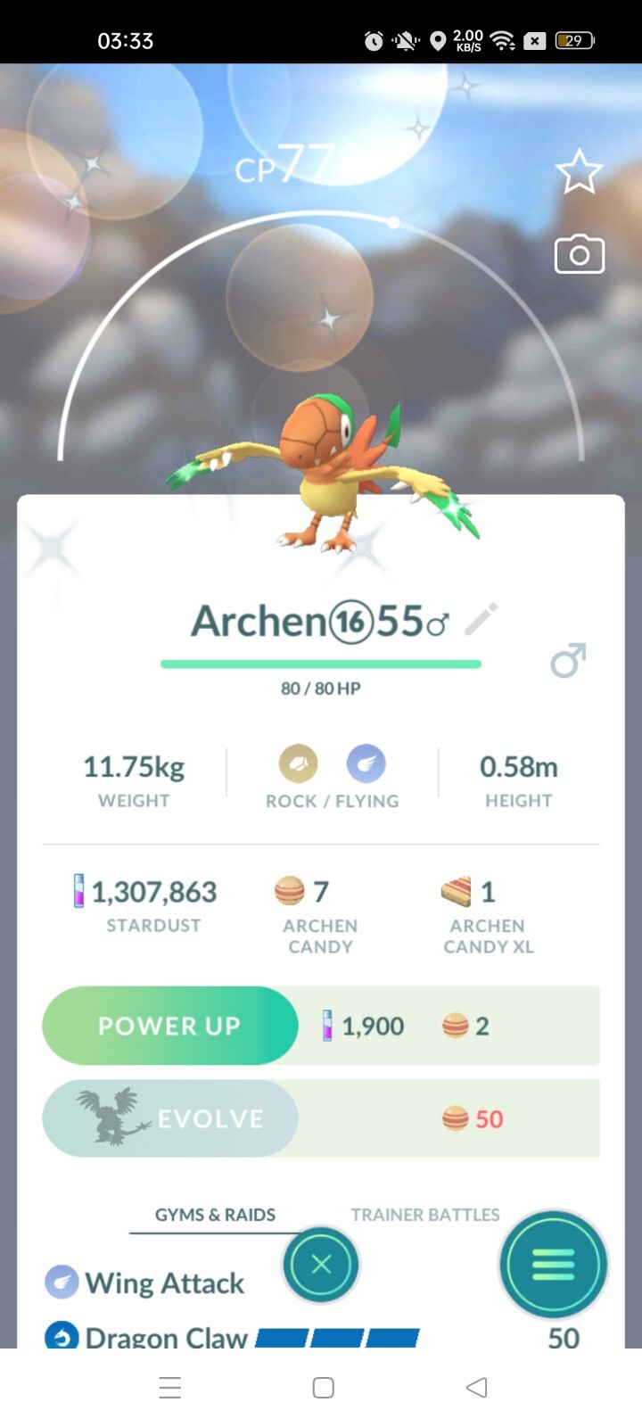 Pokemon Shiny Archen Go | eBay