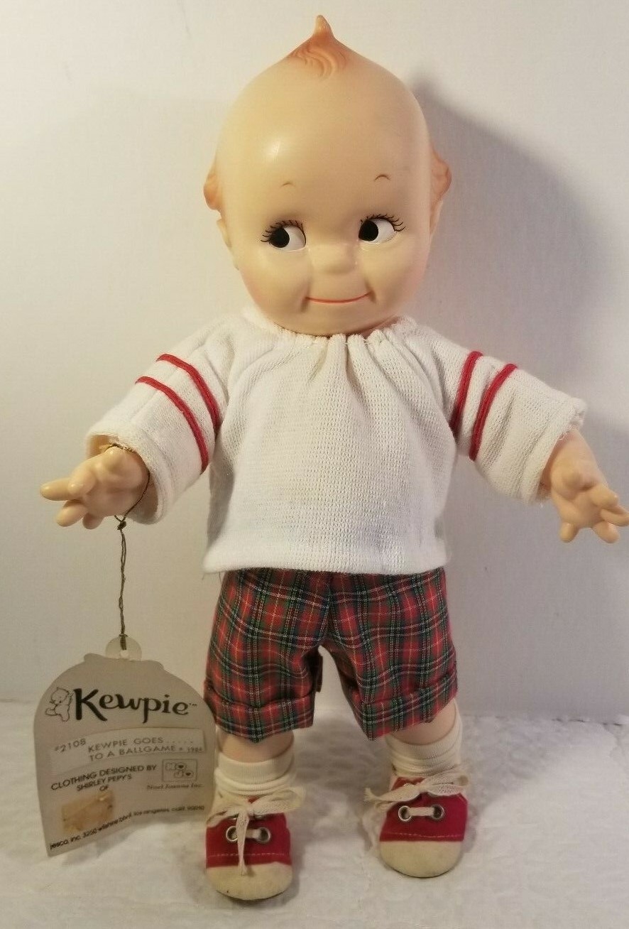Vintage 1984 "Kewpie Goes To A Ballgame" Doll by Jesco11" Shirley Pepy ...