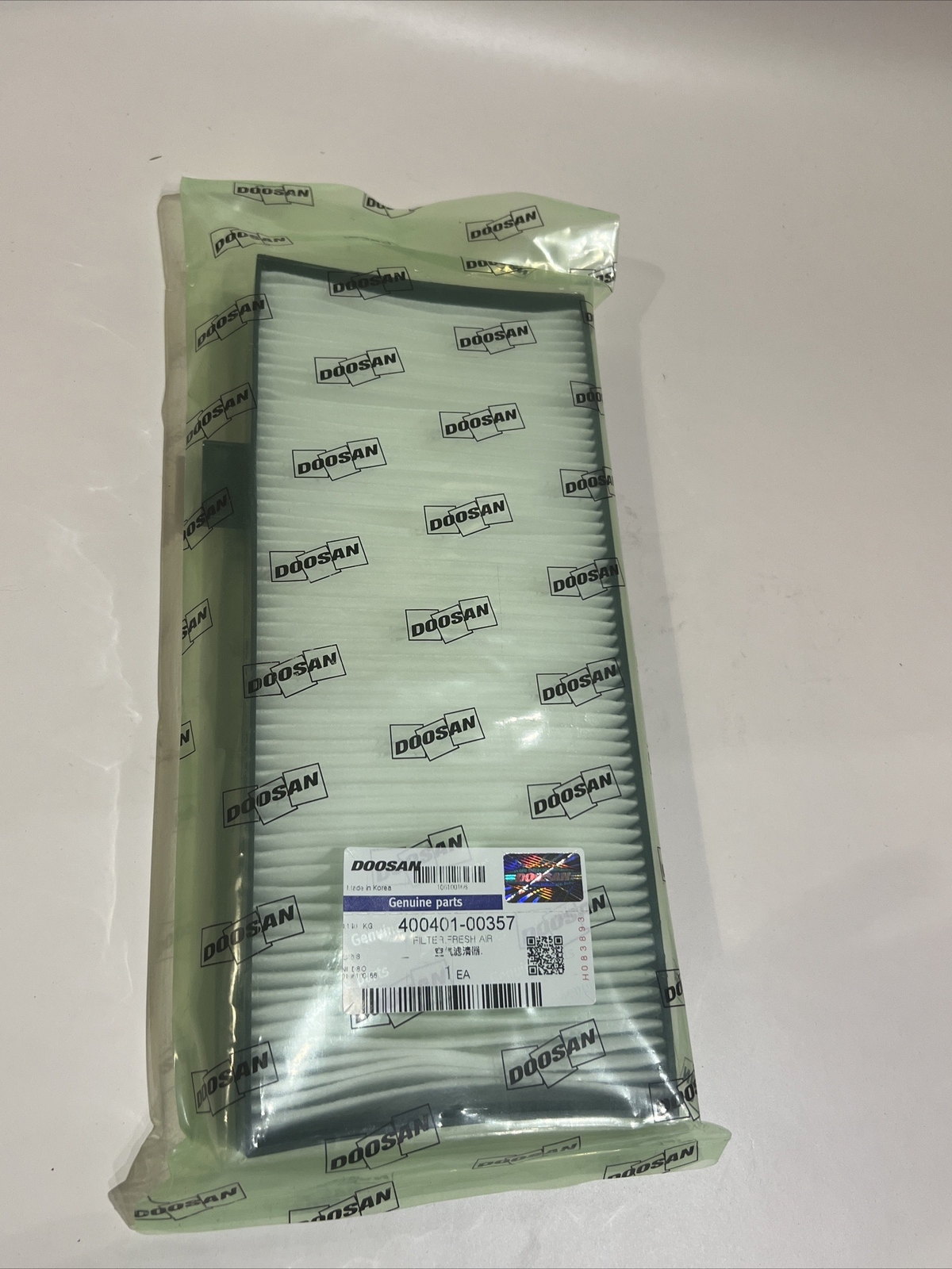 Genuine OEM Doosan 400401-00357 Fresh Air Filter, New & Free Shipping ...