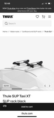 Thule SUP/Surfboard Adjustable Rack-comes with locks. Outstanding ...