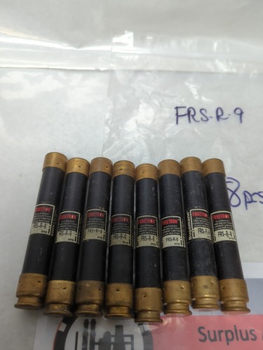 COOPER BUSSMANN,FRS-R-9,FUSETRON 9 AMP FUSE LOT OF 8 PRE-OWNED | eBay