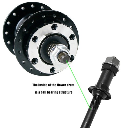 Bike Front Rear Wheel Hub Axles Metal Bike Solid Spindle Shift Shaft Le ...