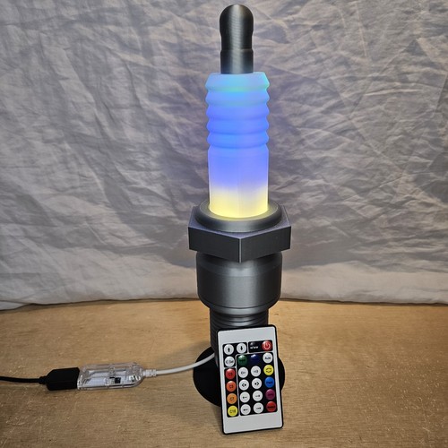 Spark Plug RGB LED Automotive Desk Lamp for Car Enthusiast | Mechanic ...