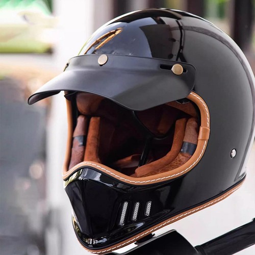 Helmet Visor 3 Snap Button Open Face Motorcycle Accessories Protective ...