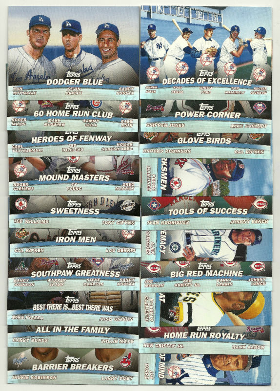 2001 Topps Baseball Combos Set - 20 Cards | eBay