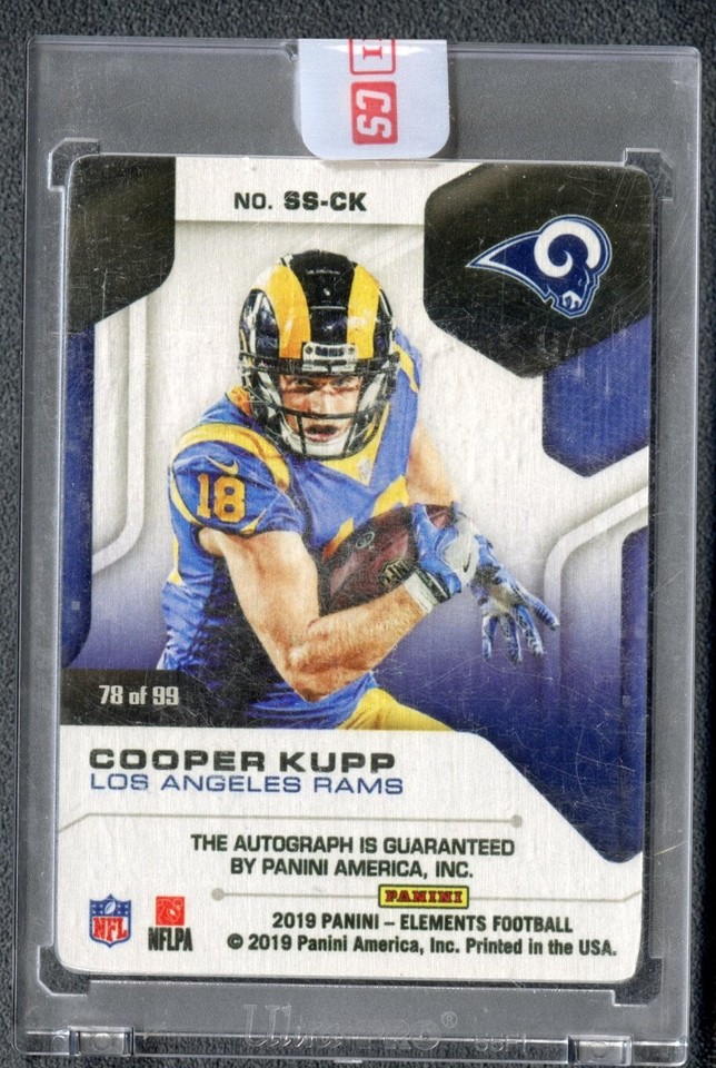 2019 Panini Elements Cooper Kupp Steel Signatures Auto /99 Rams On Card ...