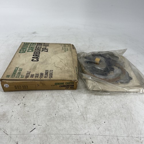 OEM Carter 902-102 Carburetor Gasket Zip Kit Carb Rebuild NEW OLD STOCK ...