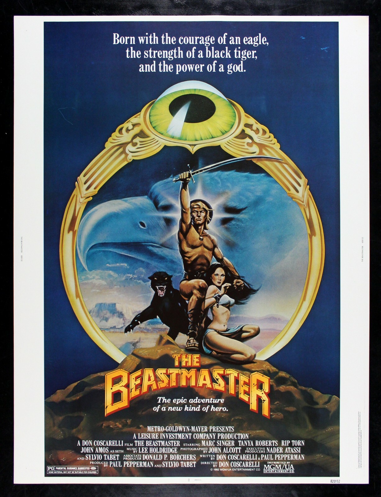 THE BEASTMASTER CineMasterpieces ORIGINAL MOVIE POSTER BEAST MASTER ...
