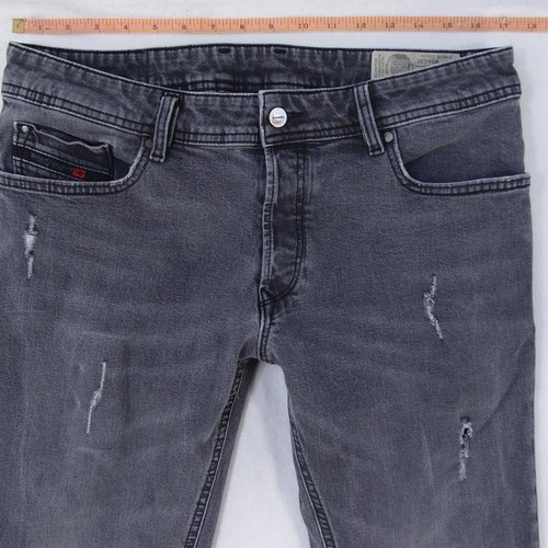 Mens Diesel TROXER RM016 Stretch Slim Skinny Grey Jeans W33 W34 L32 | eBay