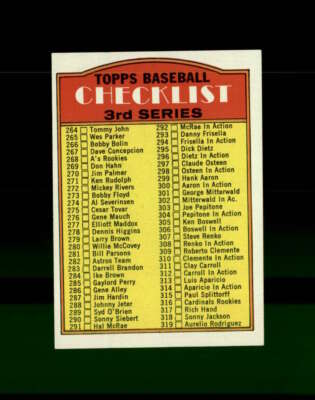 1972 Topps Baseball #251 Checklist 264-394 STARX 9 MINT OC CS79399 | eBay