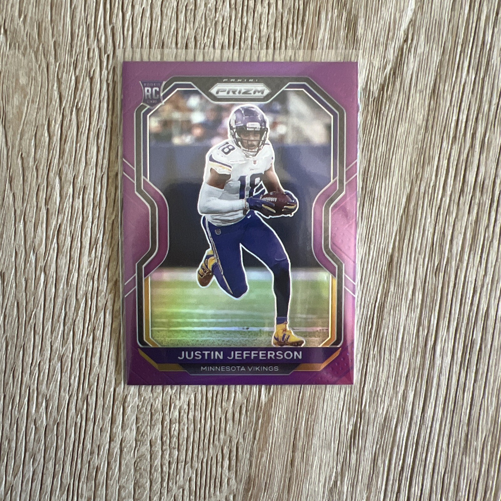 2020 Panini Prizm Purple /125 Justin Jefferson Rookie Card #398 RC PSA ...