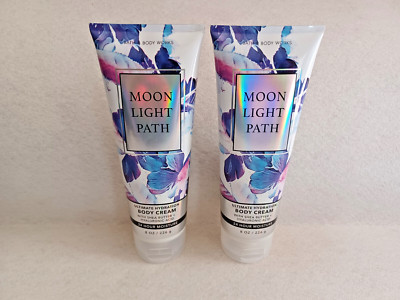 2x Bath & Body Works MOONLIGHT PATH 8oz Body Cream NEW! | eBay