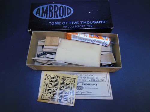 HO SCALE AMBROID NO 7 MATHIESON DRY ICE CAR CRAFTSMAN KIT | eBay