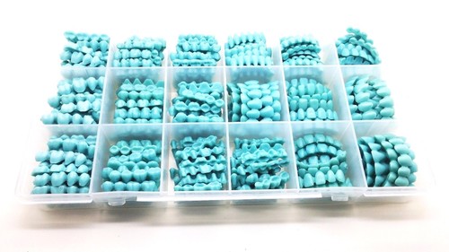 Dental Lab Wax Pontic Kit for Bridges (Ready-made wax parts) - 18 sizes ...