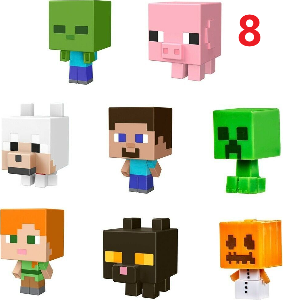 Minecraft Gezichten Mobs T Shirt Met Korte Mouwen Minecraft Mobs