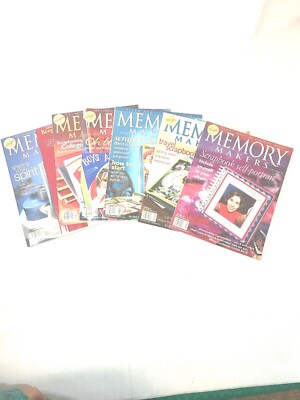 Memory Makers Magazine - Lot Of 6 - 2001- Number 22-27 - Scrapbooking ...