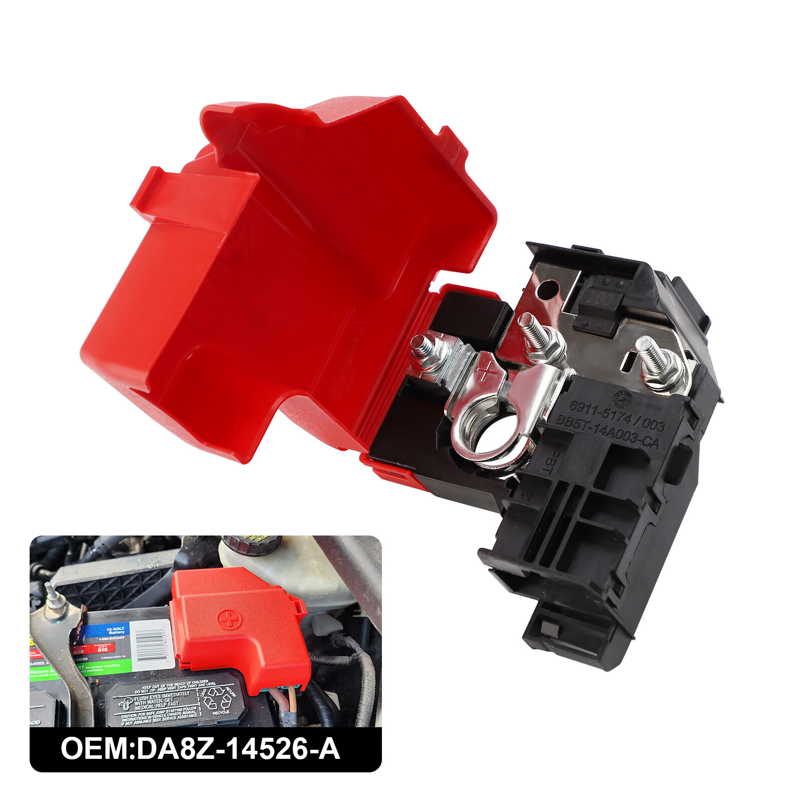 FOR 2011-2019 Ford Battery Cable Terminal End Circuit Breaker OEM DA8Z ...