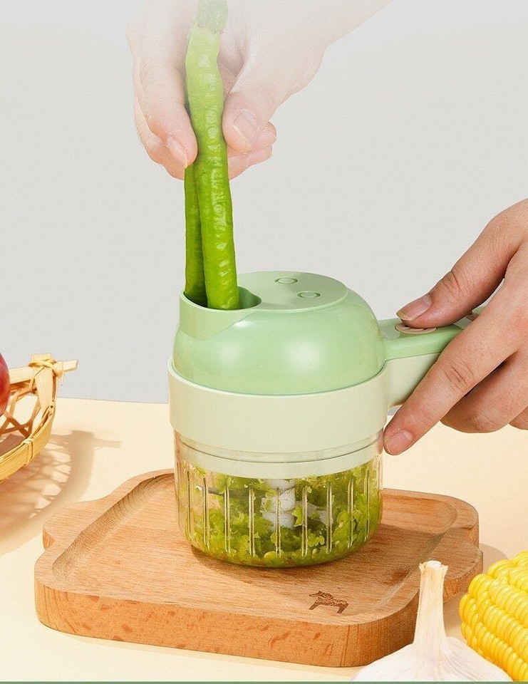 Multifunctional Vegetable Cutter Electric Garlic Onion Crusher Slicer ...
