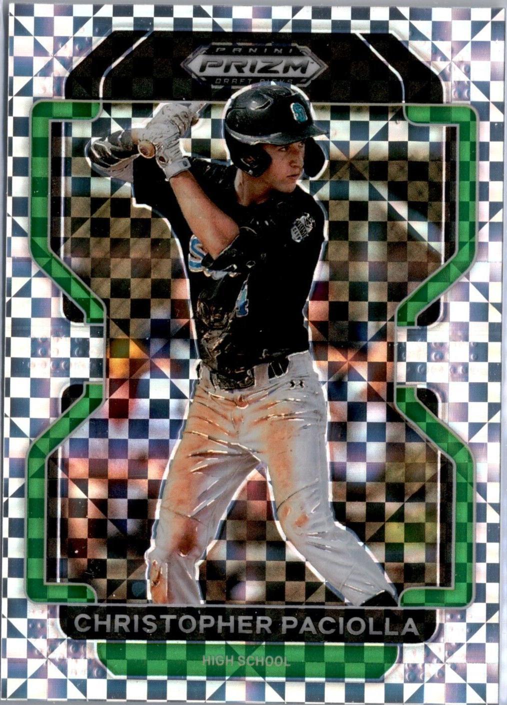 2022 Panini Prizm Draft Picks - Christopher Paciolla #PDP86 Power Plaid ...