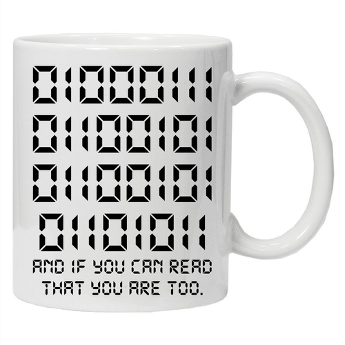 Binary Geek Tea Novelty Nerd Nerdy Geeky Programmer MUG cup birthday ...