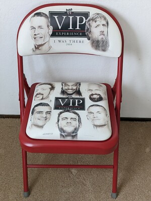 WWE 2014 VIP Experience Ringside Chair CM Punk John Cena Alberto Del ...
