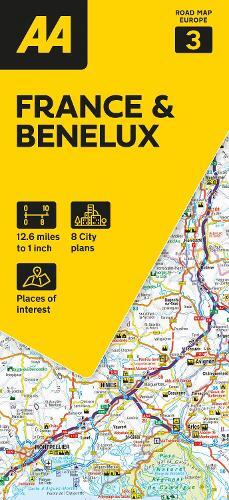 AA Road Map France & Benelux (Map) AA Road Map Europe Series (UK IMPORT ...