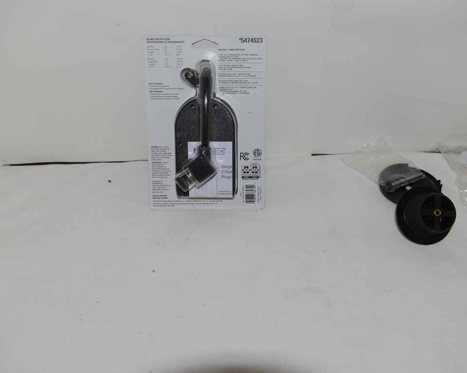 Utilitech 5474523 Outdoor 24 Hour Digital Timer Plug In | eBay