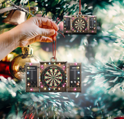 Dart Board Christmas Tree Ornament, Dart Board Ornament, Dartboard ...
