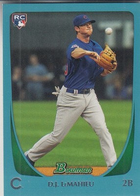 2011 Bowman Draft Picks Blue Border #029/499 DJ LEMAHIEU RC #56 Cubs | eBay