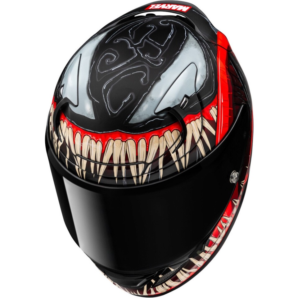 HJC RPHA12 XS Venom 3 Motorcycle Helmet Incl. Pinlock Disc Black-Red ...