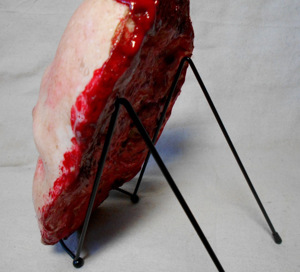 Horror Prop - Corpse Face with eyes CREEPY movie fx Dead Body Parts ...