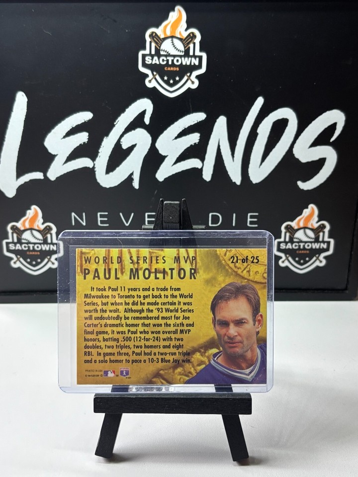 1994 Fleer Ultra - Award Winners Paul Molitor #21 | eBay UK
