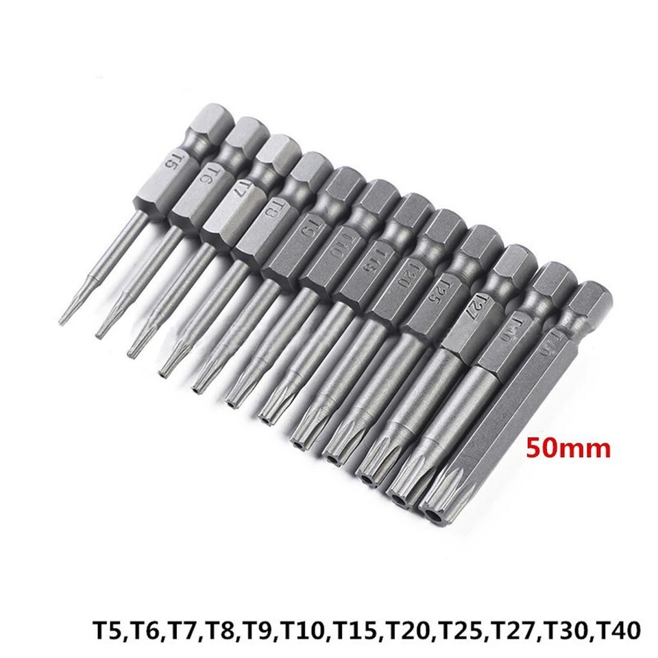 Star shaped Bit Set For Drill And Impact Driver Star Bits Screwdriver ...