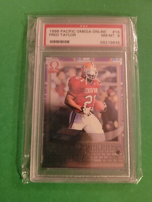 FRED TAYLOR 1998 PACIFIC OMEGA ONLINE #18. PSA GRADED 8 RC | eBay