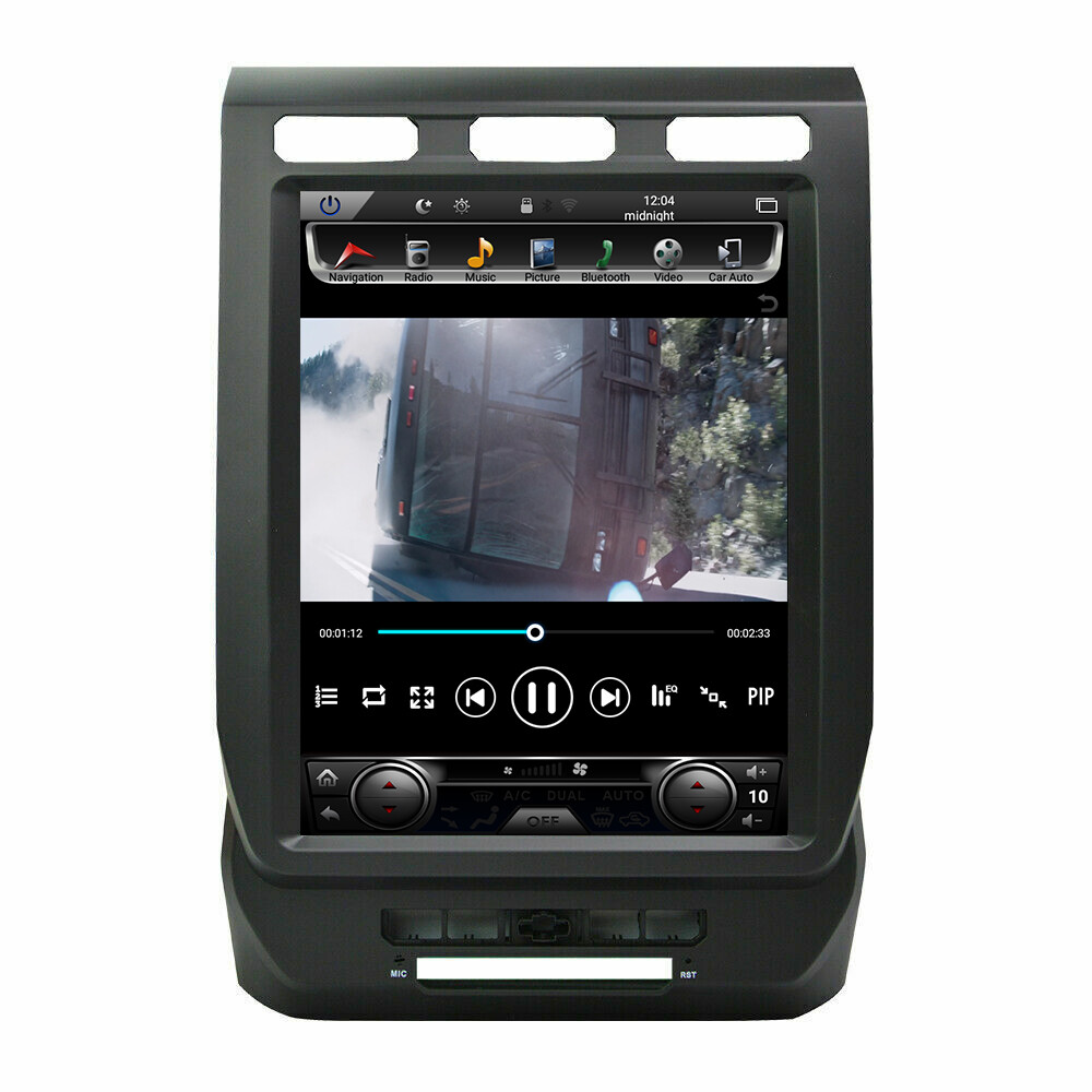 12.1" Android 9.0 Tesla Vertical Screen Gps Radio For Ford F-150 F-250 ...