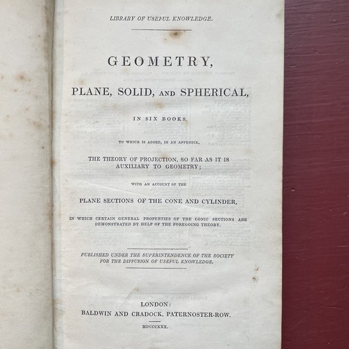 Geometry, Plane, Solid & Spherical First Edition 1830 Antique And Rare ...