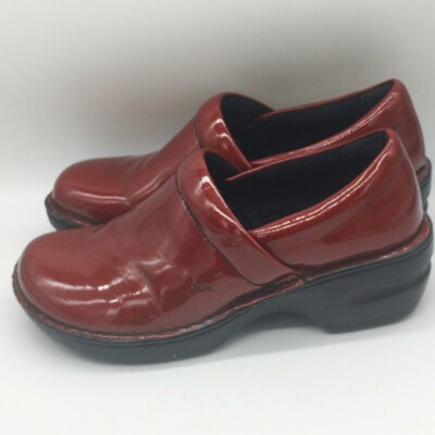 BOC Red Patent Leather Slip On Clogs Nurse Shoes Women’s 8 | eBay