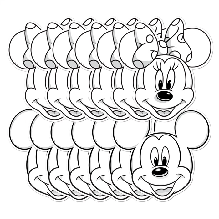 Mickey Mouse Head Coloring Pages
