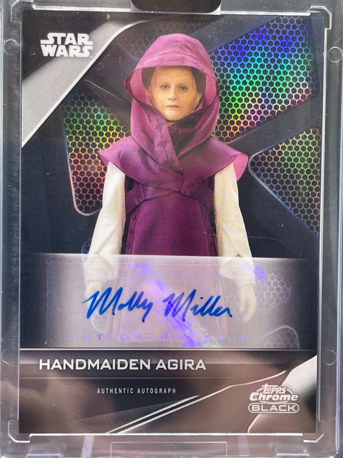 2023 Topps Chrome Black Star Wars Handmaiden Agira (Molly Miller) Auto ...