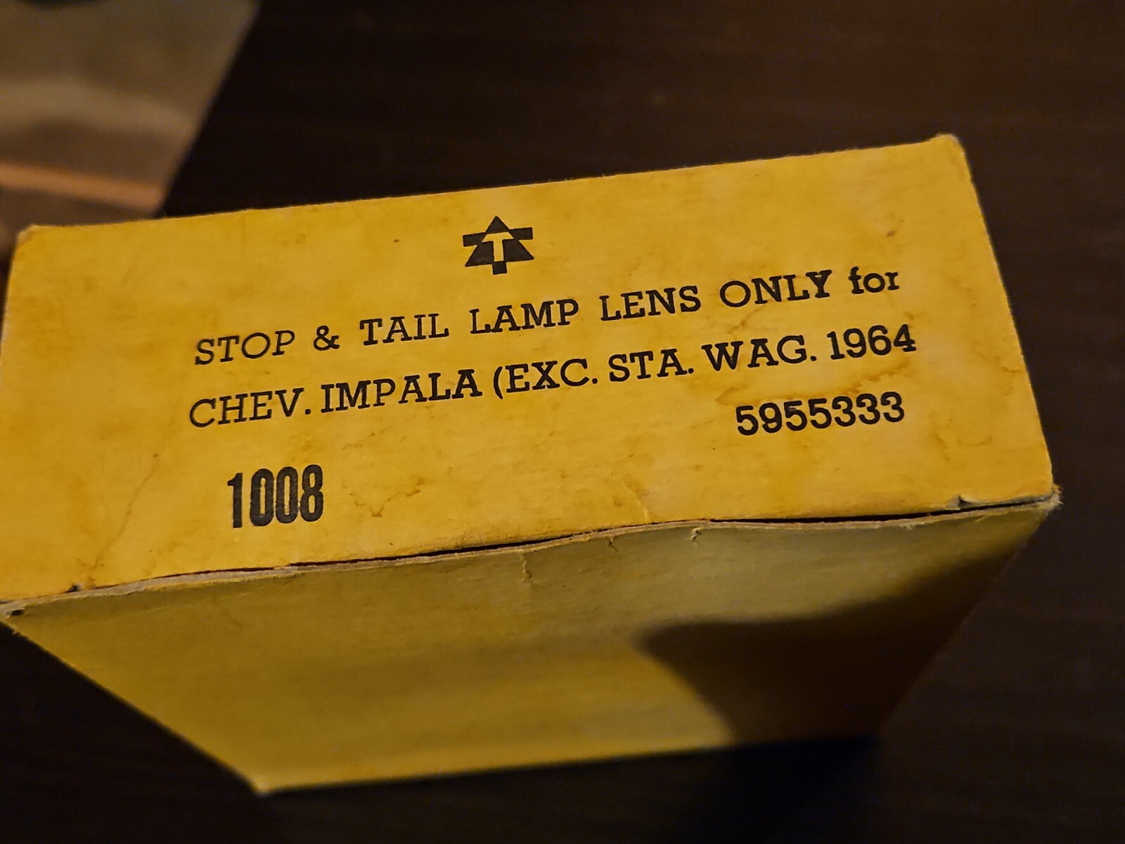 NORS 1008 STOP/TAIL LAMP LENS FOR 64 Impala Exc. St. Wagon REPLACES ...