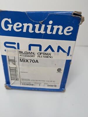 Sloan Mix70A, 0326008PK, Mixing Valve Leonard 210-TB | eBay