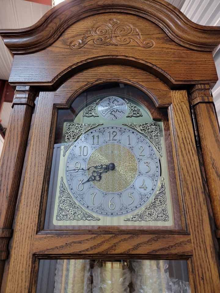 1985 Beautiful Sounding Howard Miller 610-160 Grandfather Clock. | eBay