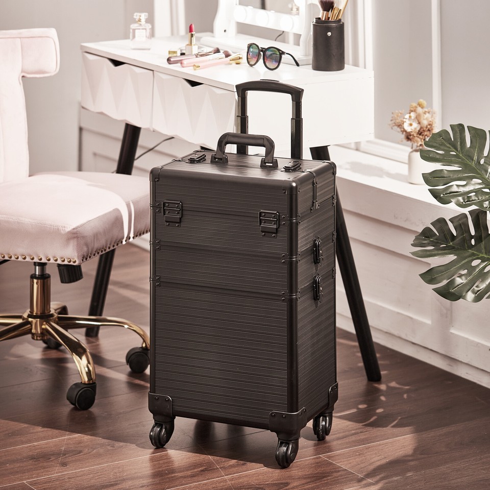 2/3/4 in 1 Makeup Case Vanity Cosmetics Beauty Nail Hairdressing ...
