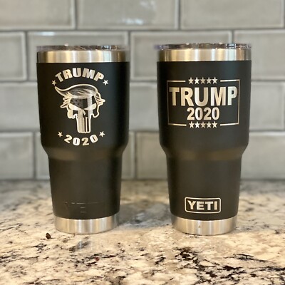 Yeti 30oz Laser Engraved With Donald Trump 2020 Logo With Trump ...