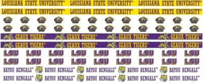 Louisiana State University LSU Tigers NCAA Border Scrapbook Stickers 12 ...