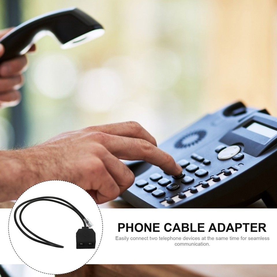 Rj9 Telephone Splitter 4P4C Detachable Lines Adapter Rj9 DIY Telephone ...